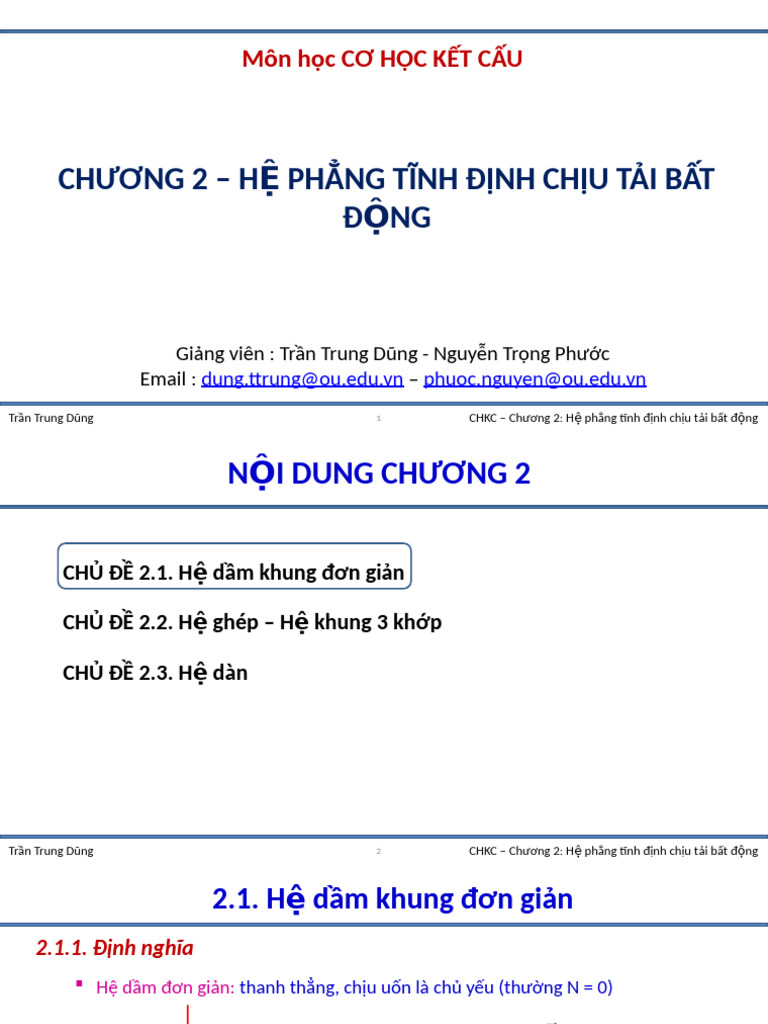 CHKC-C2-CD2.1-He Dam Khung Don Gian_M1 | PDF