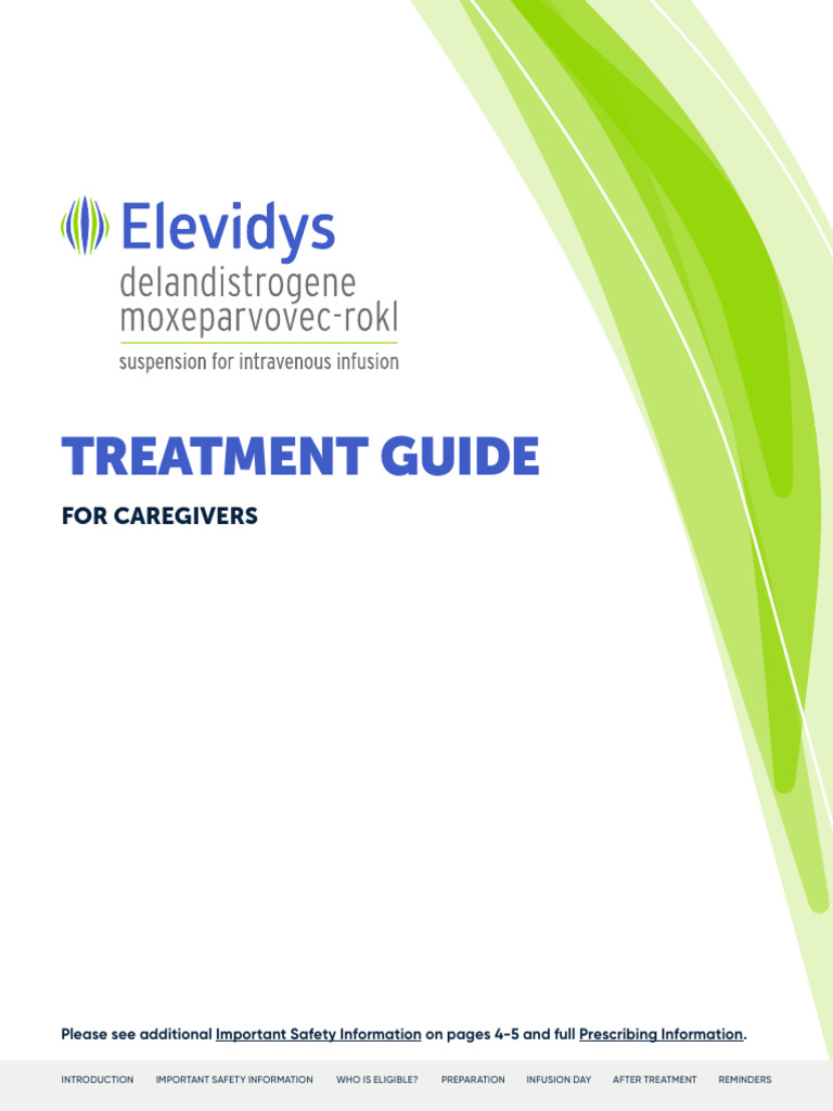 Elevidys Treatment Guide For Caregivers | PDF | Intravenous Therapy ...