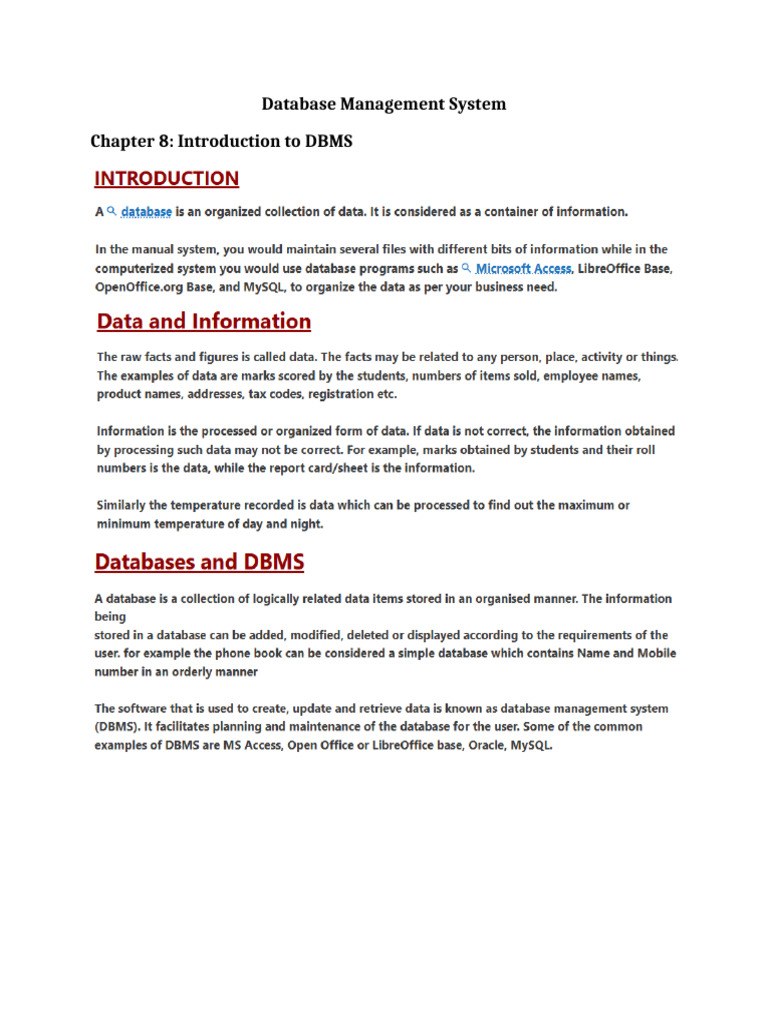 Database Management System | PDF