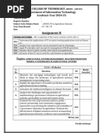 Ai3021 - It in Agricultural System Syllabus | PDF | Agriculture