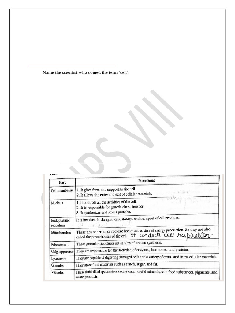 Science Internals Part 1 | PDF
