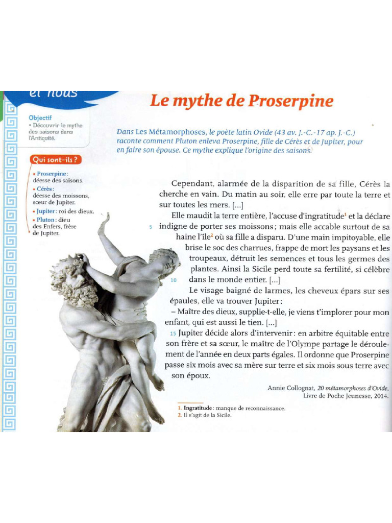 Le Mythe de Proserpine | PDF
