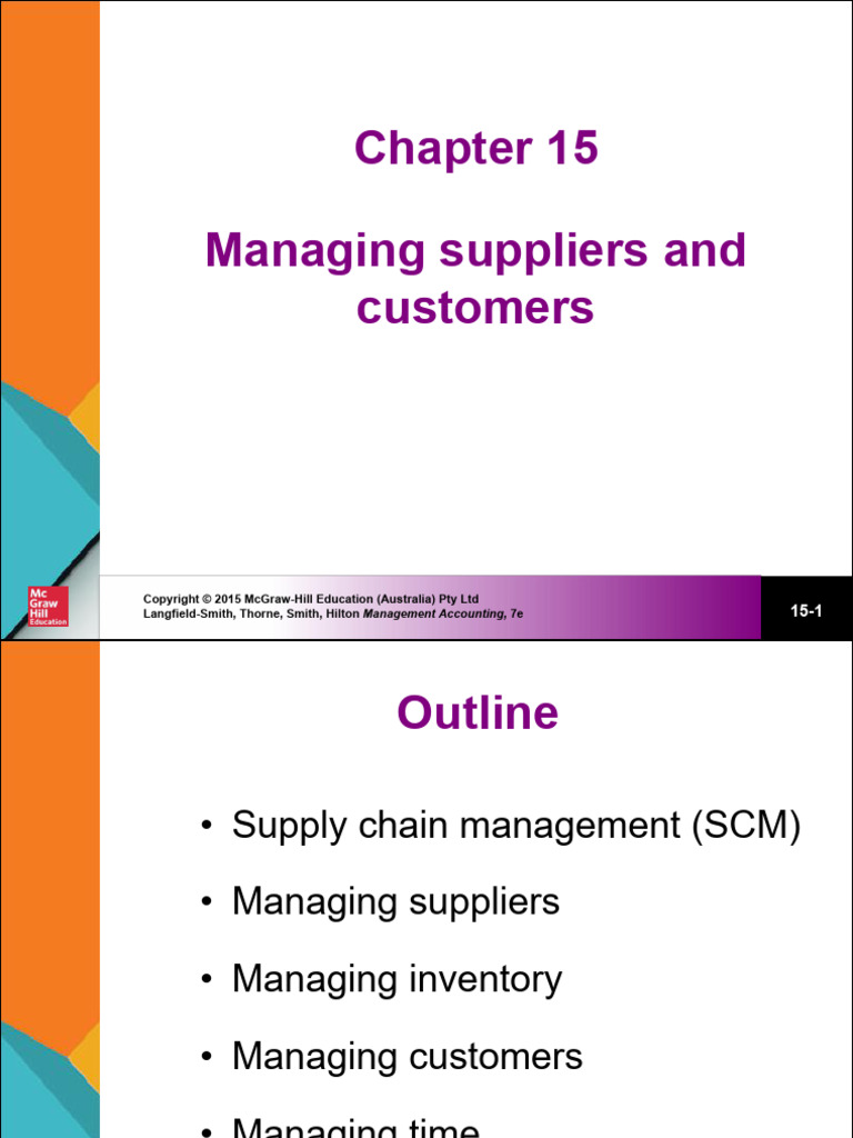 LangfieldSmith7e PPT ch15 | PDF | Supply Chain | Supply Chain Management