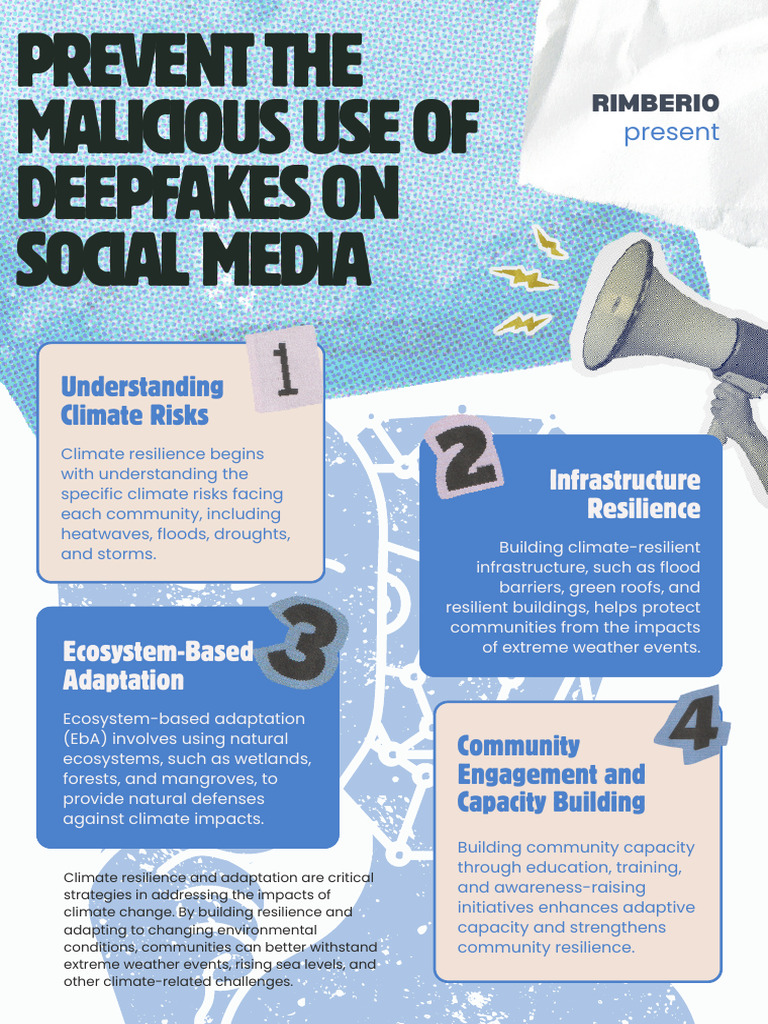 Blue White Scrapbook Climate Change Campaign Poster | PDF