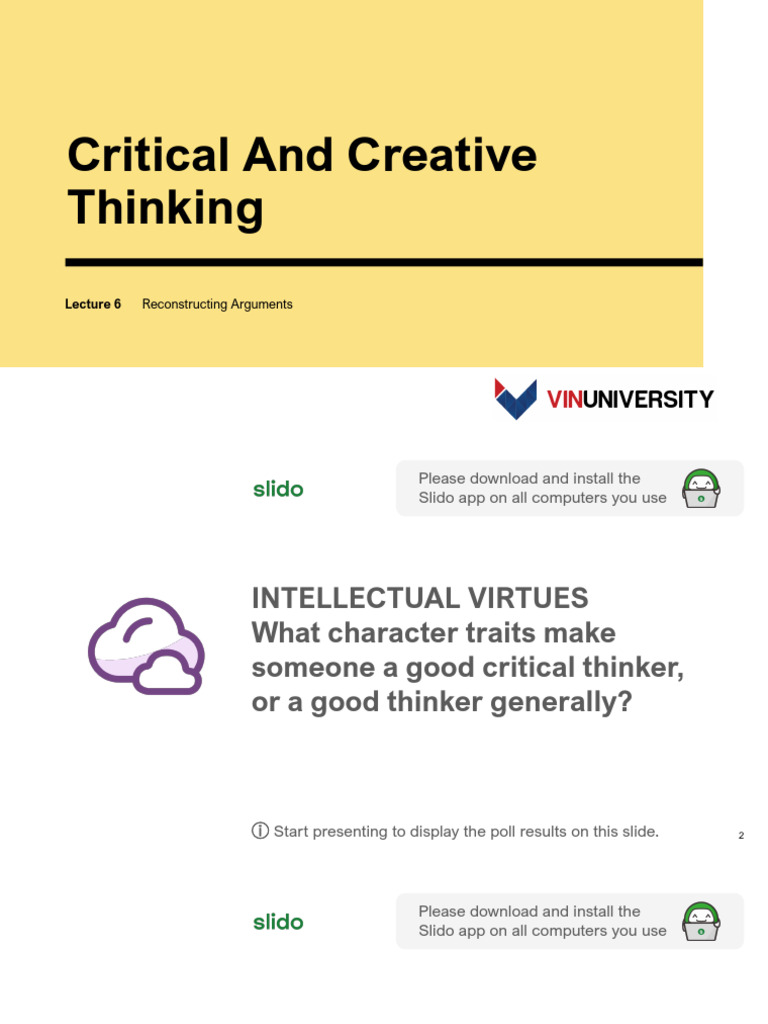 NEW CCT Lecture 6 (1) | PDF | Argument | Deductive Reasoning
