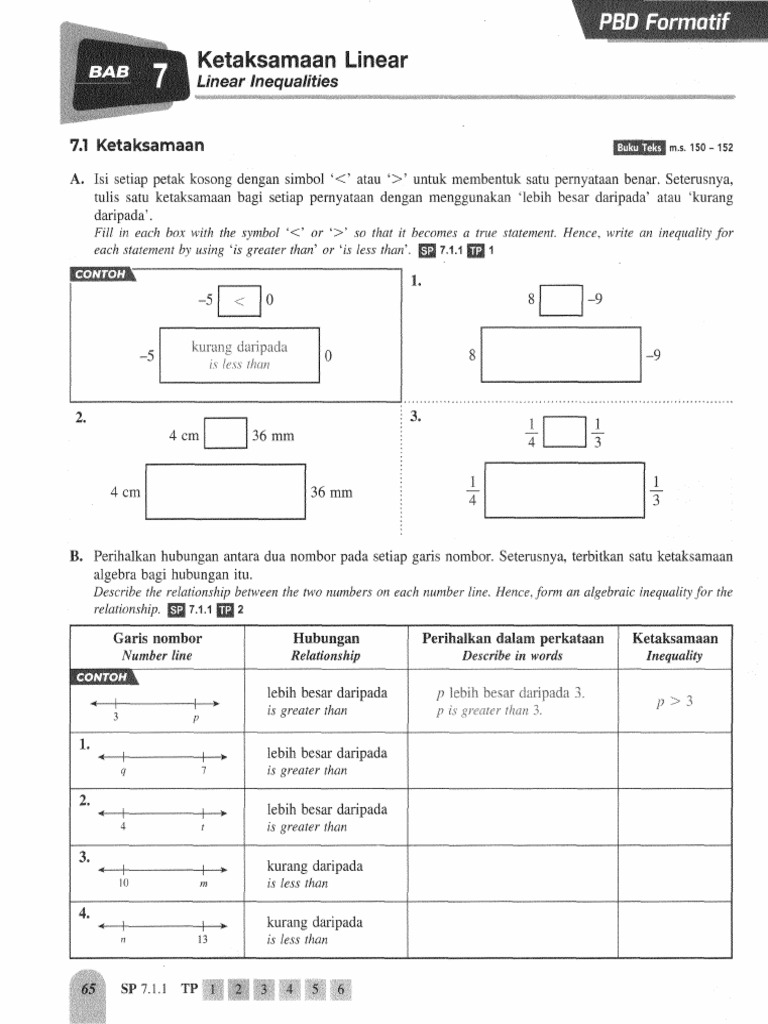 C7 Linear Inequalities | PDF