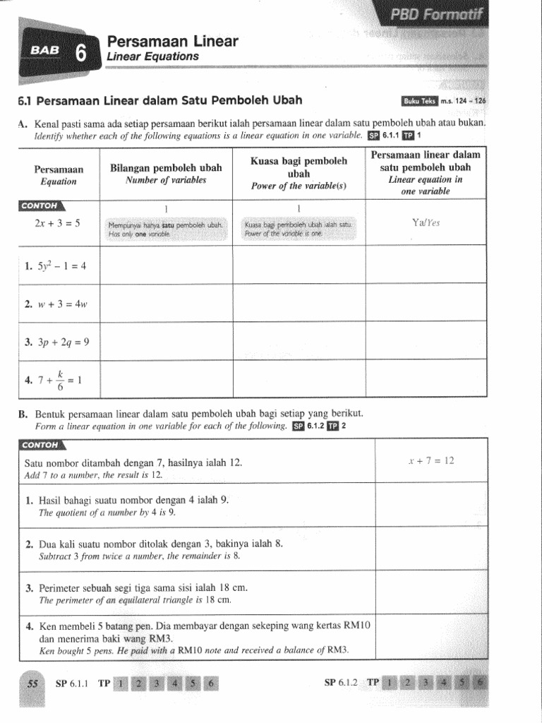 C6 Linear Equations | PDF