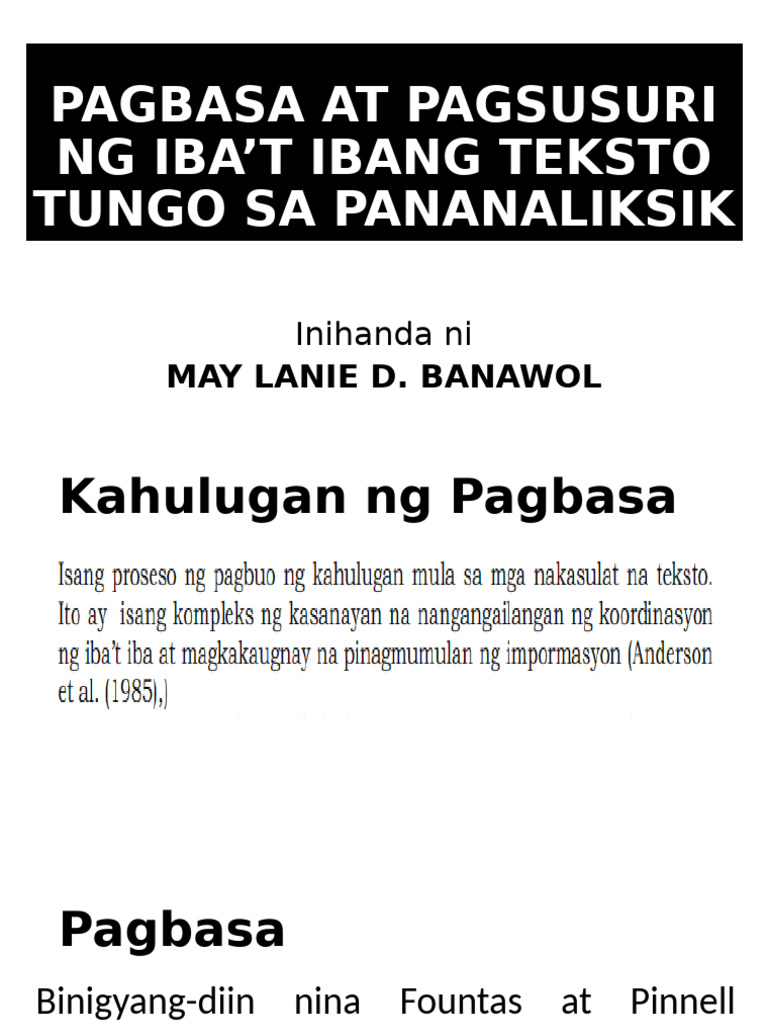 Q3 Week 1 PagPag | PDF