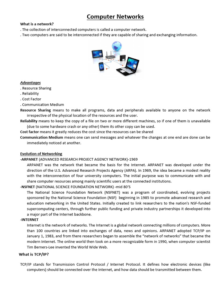 1.Computer Networks | PDF | World Wide Web | Internet & Web