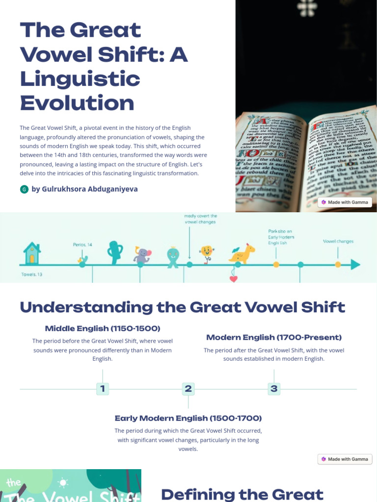 The-Great-Vowel-Shift-A-Linguistic-Evolution | PDF | English Language ...