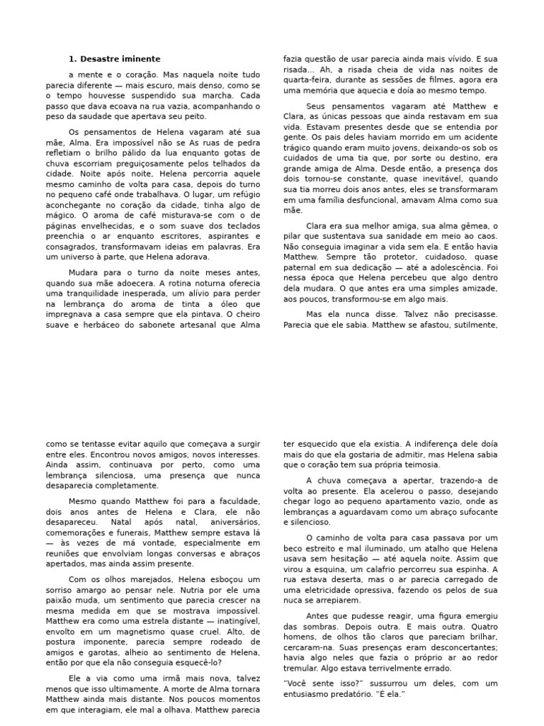 Desastre Iminente 1 | PDF | Pensamento | Alma