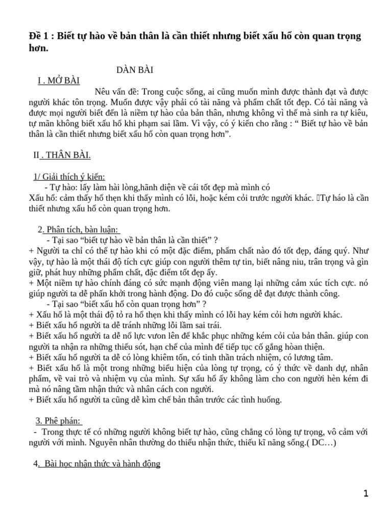 Đề 1van Nghi Luan XH | PDF