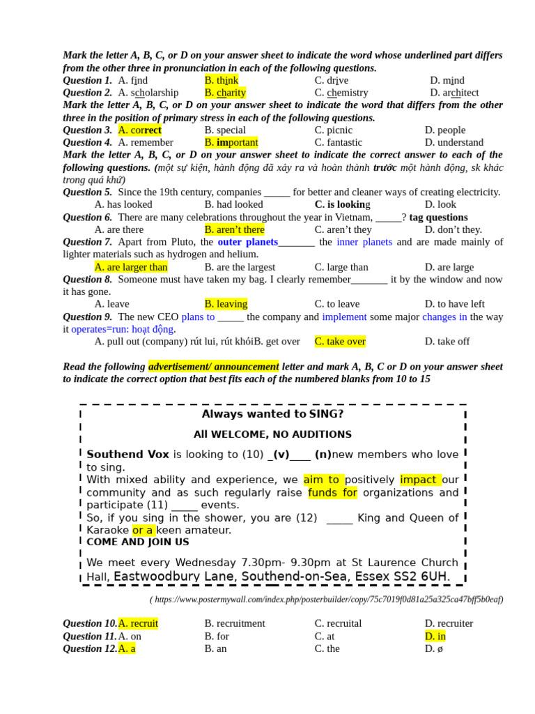 Final Exam Test 2 Key | PDF | Climate Change | Greenhouse Gas