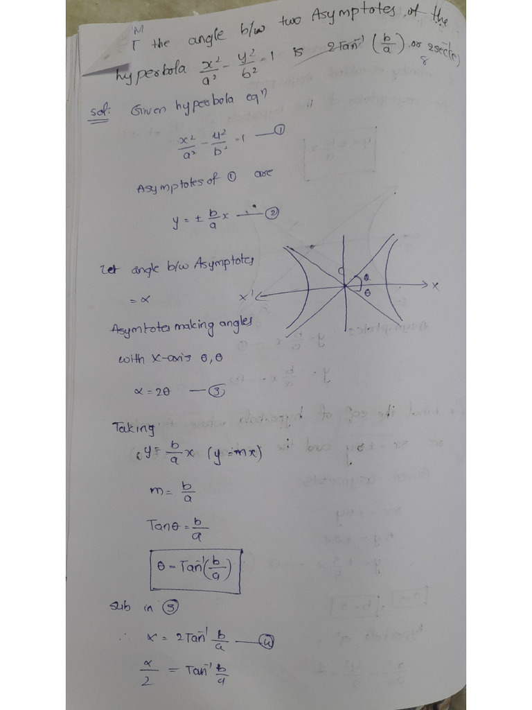 Maths B Hyperbola | PDF