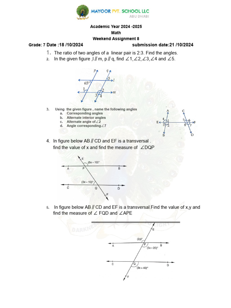 GR 7 - Weekend Assignment 8 - 2024-2025 | PDF
