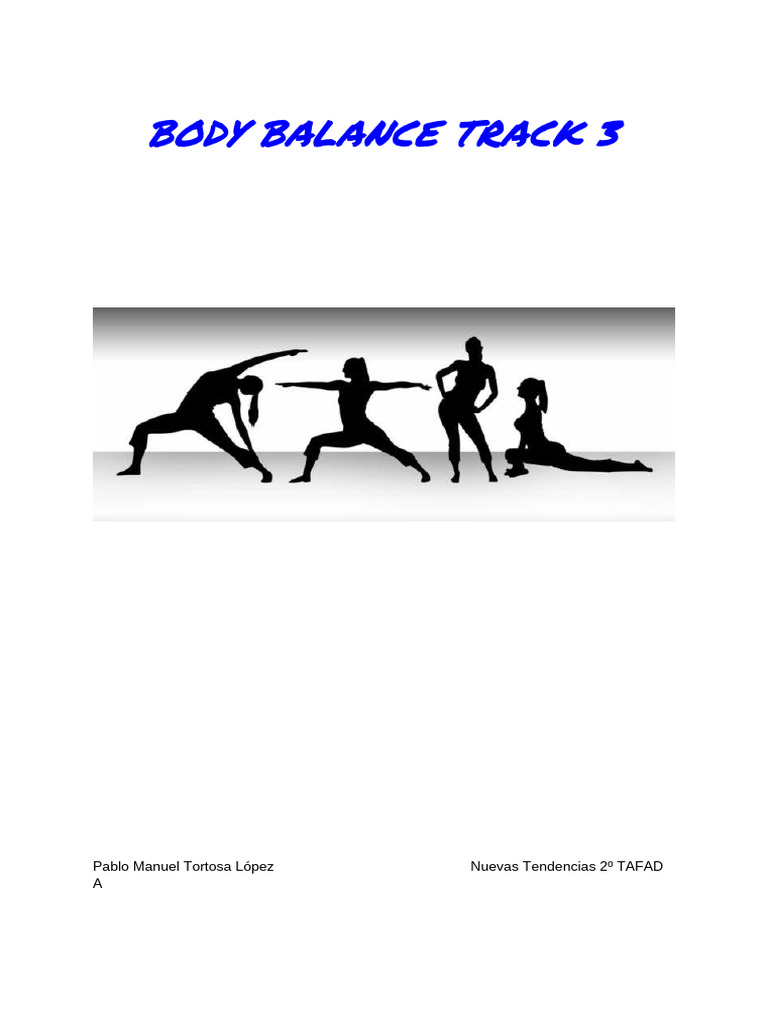 Track 3 Body Balance | PDF | Aptitud física | Ciencia de la danza