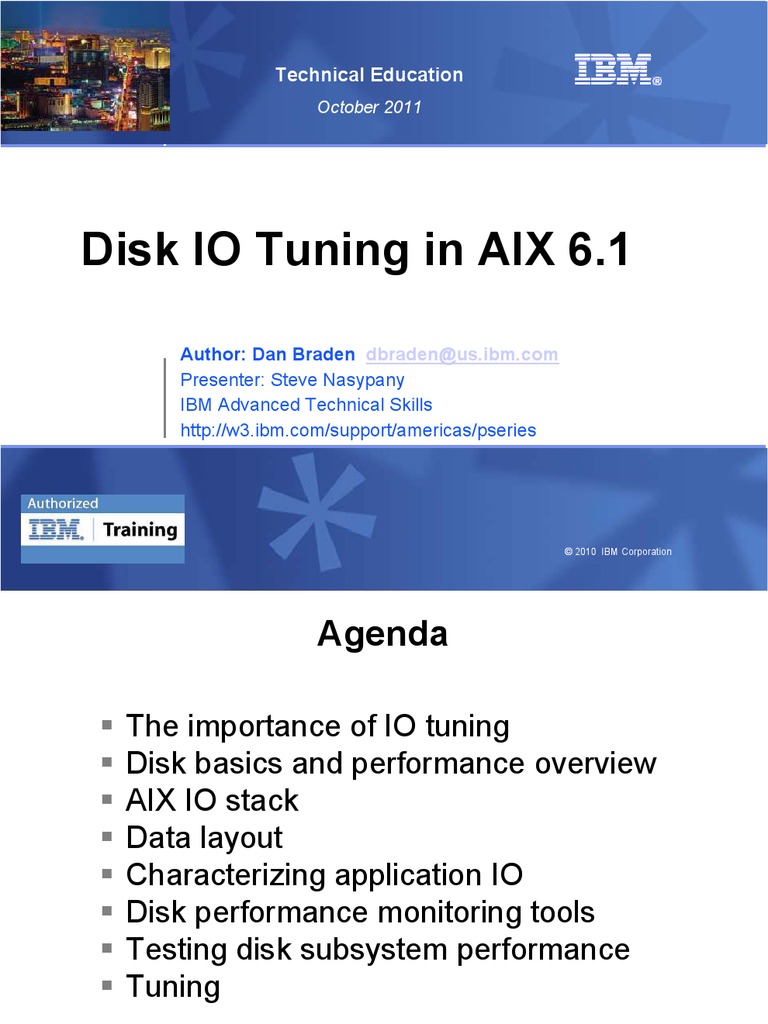 AIX Disk IO Tuning 093011 | PDF | Solid State Drive | File System