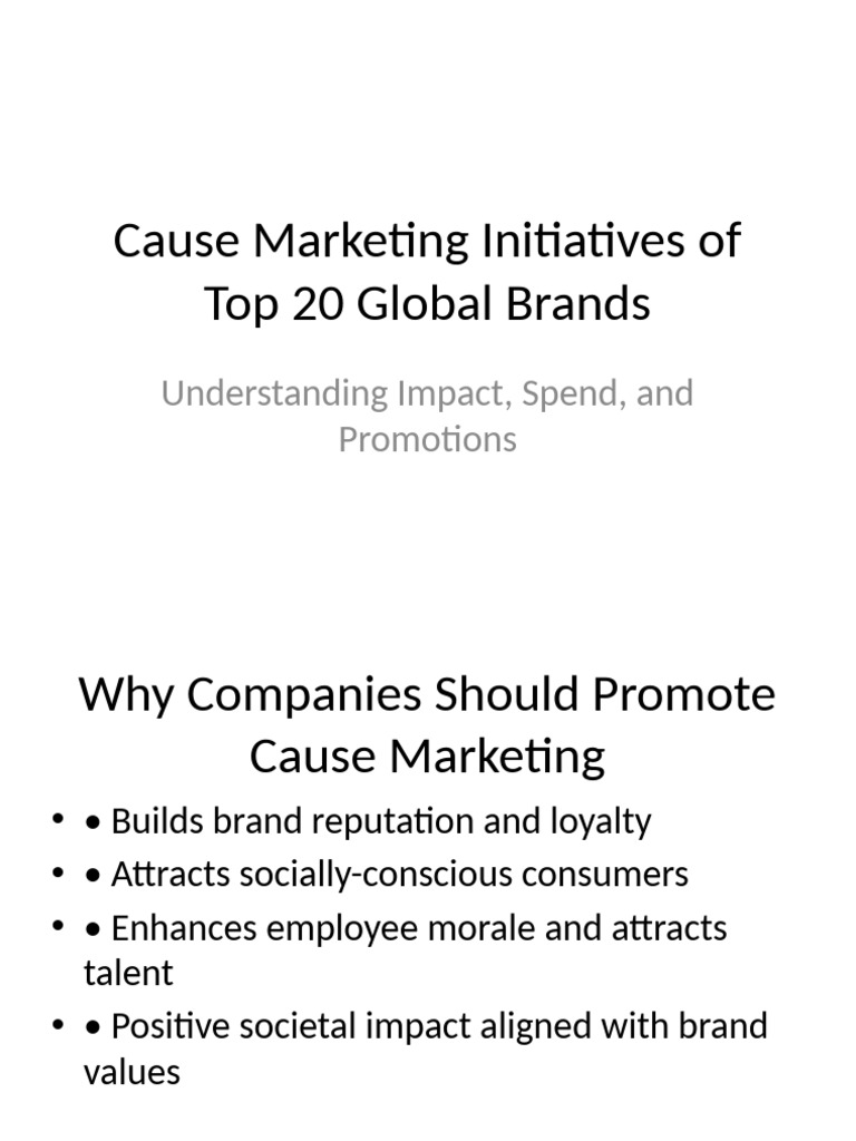 Cause Marketing Brands | PDF