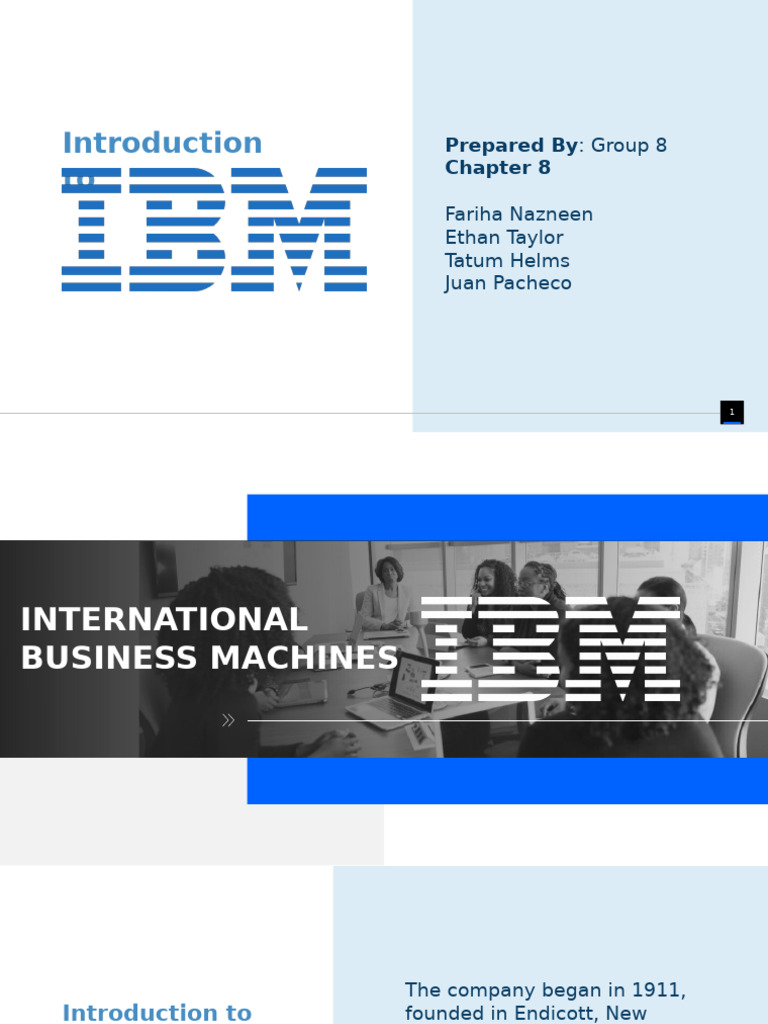 IBM Group 8 Presentation Final | PDF | Ibm | Computing