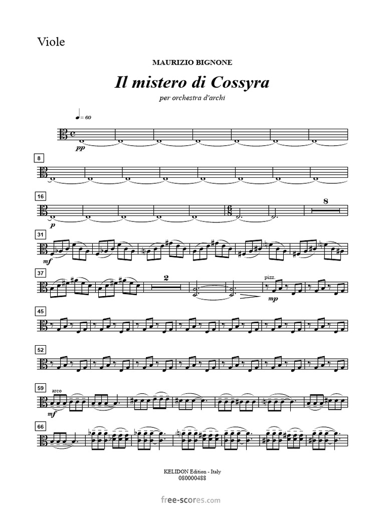 (Free Scores - Com) - Maurizio Bignone Mistero Cossyra Mistero Cossyra ...