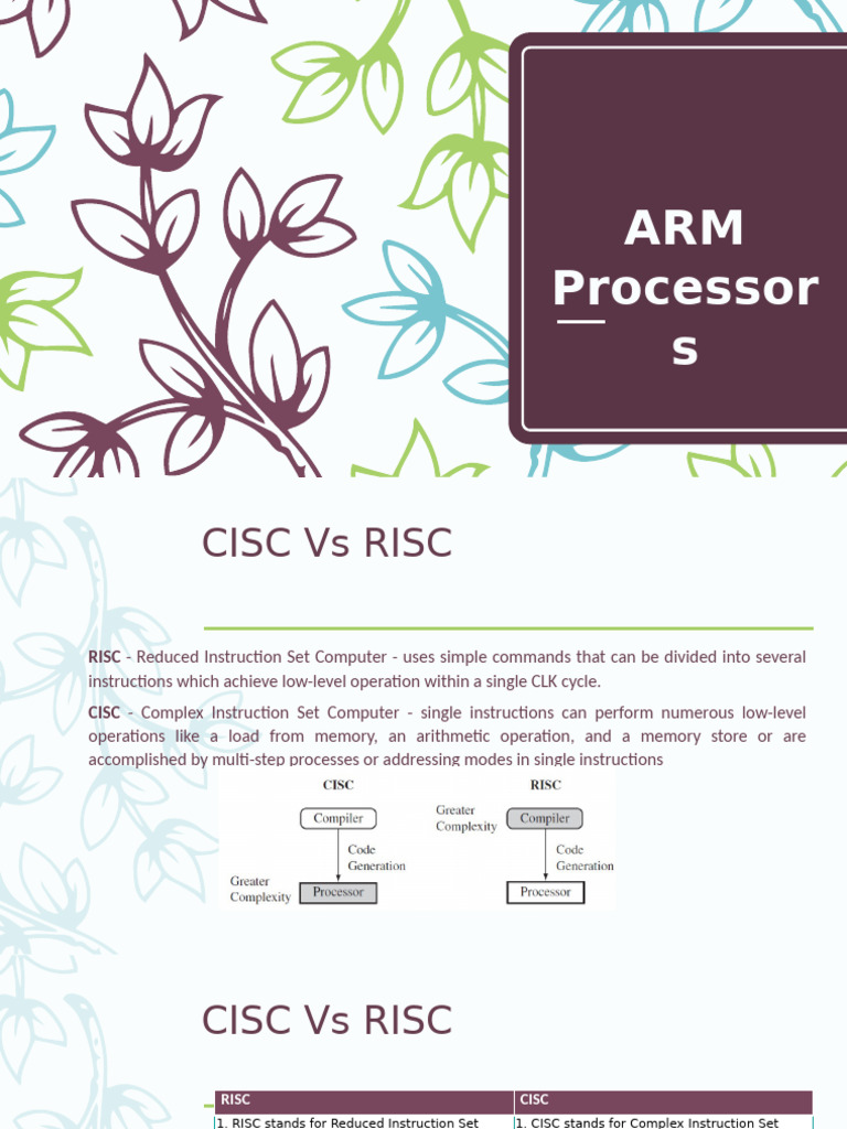 L0.ARM Architecture, Instruction 1 | PDF | Central Processing Unit | Computer Architecture