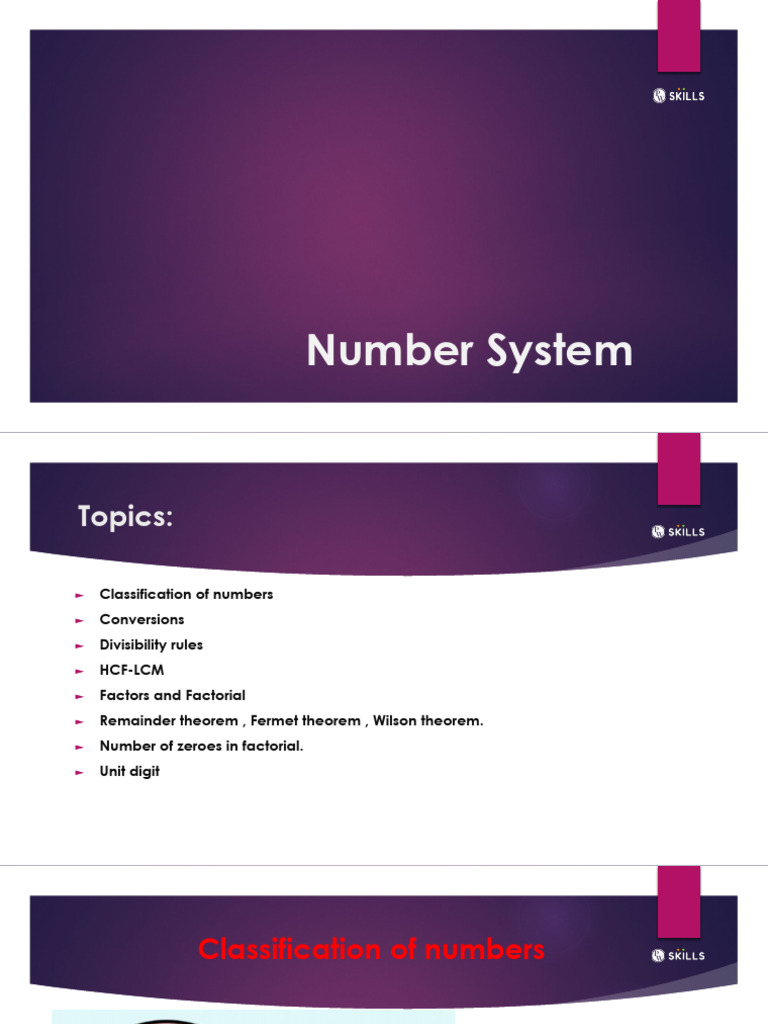 Number System 1.Pptx (1) | PDF | Prime Number | Numbers