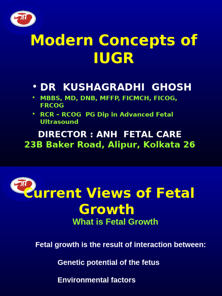 FCC Lecture, Modern Concepts of IUGR | PDF | Fetus | Percentile