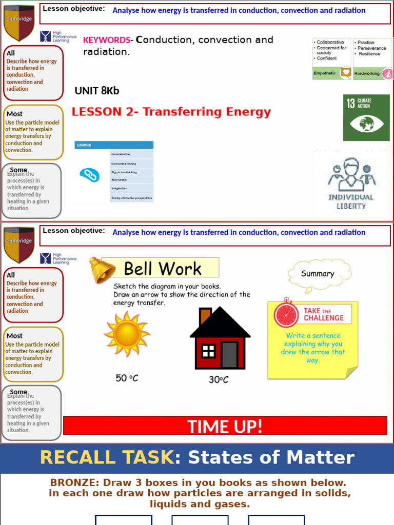 Lesson 2 Transferring Energy 2 | PDF | Thermal Conduction | Heat