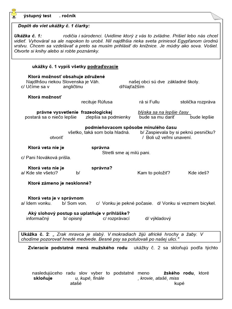 SJL. 8.ročník | PDF