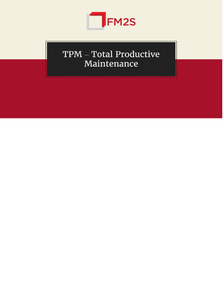 Apostila TPM | PDF