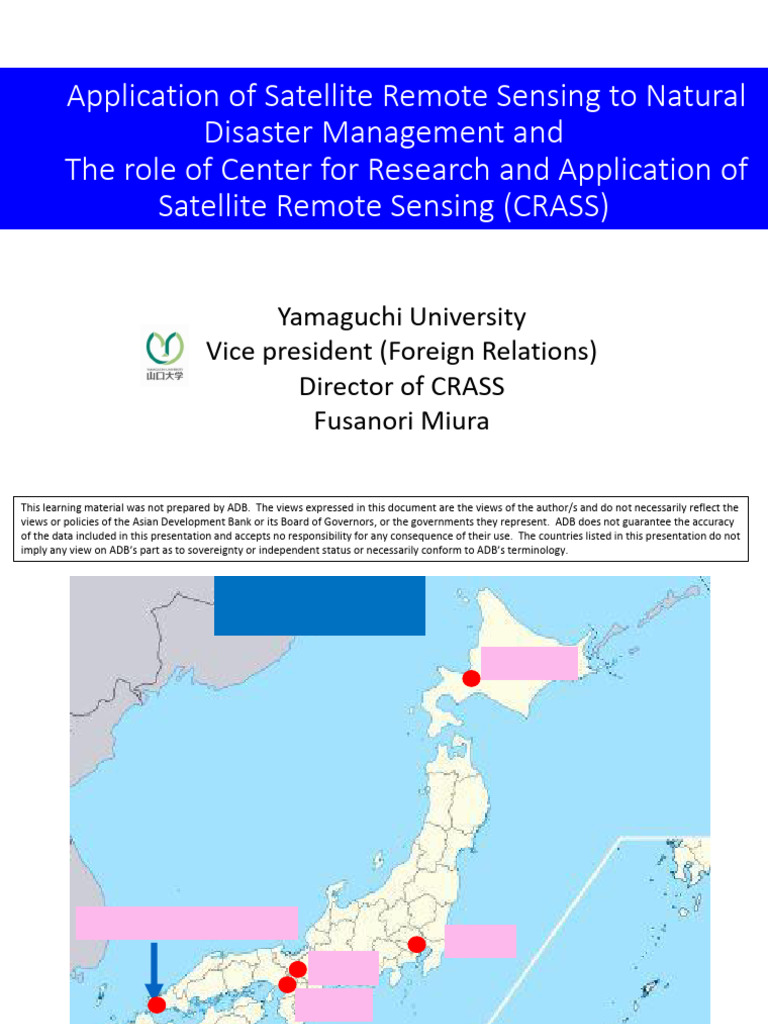 201706 Application Satellite Remote Sensing Natural Disaster Management