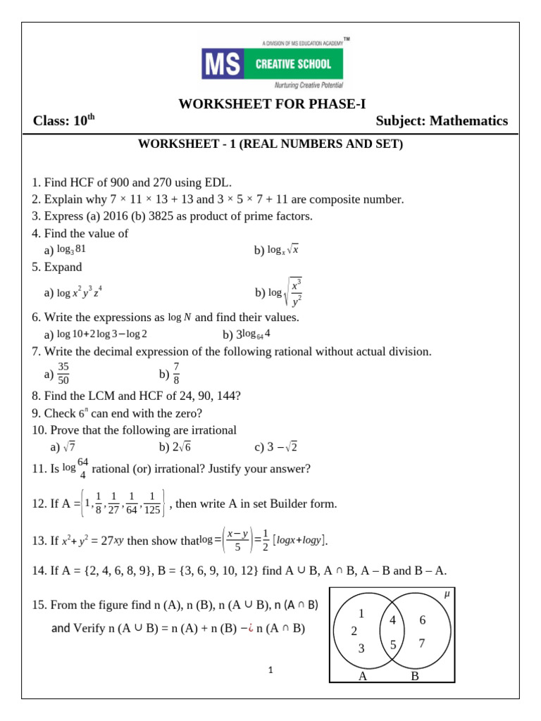 Worksheet for Phase1 (1) | PDF | Triangle | Trigonometry