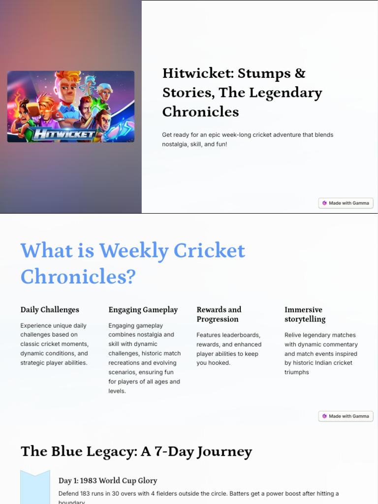 Hitwicket Stumps and Stories The Legendary Chronicles | PDF | Bowling (Cricket) | Cricket