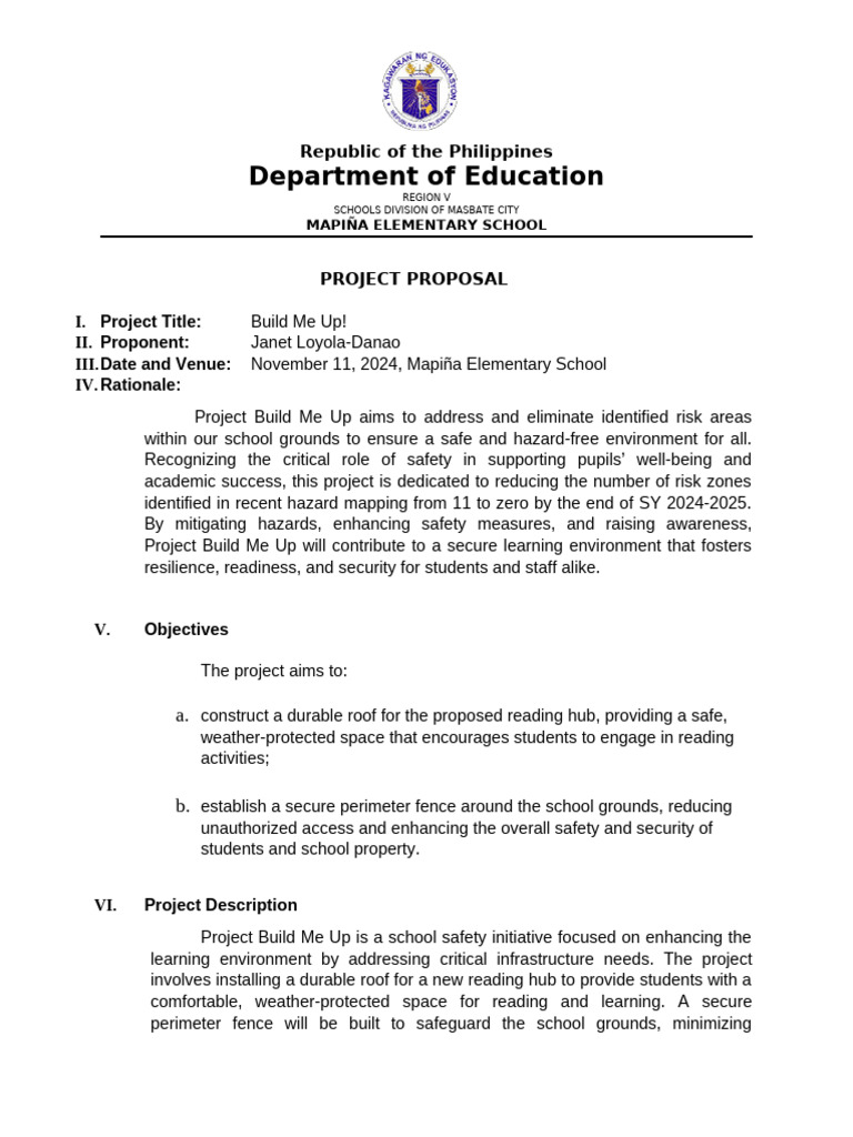 Project Proposal Barangay | PDF