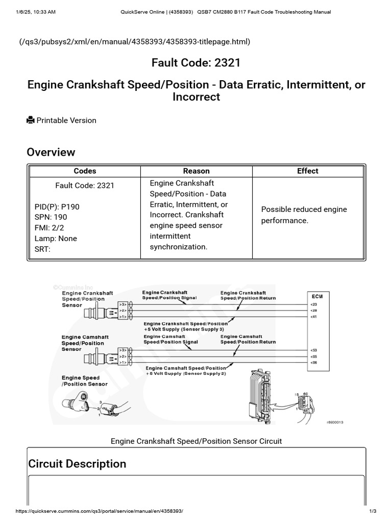 QSB7 Fault Code Troubleshooting Manual 2321 | PDF | Troubleshooting | Electrical Connector