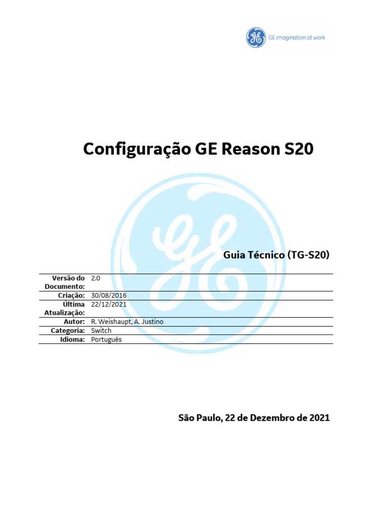Guia de Configuração do Switch GE S20 | PDF | Rede de computadores ...