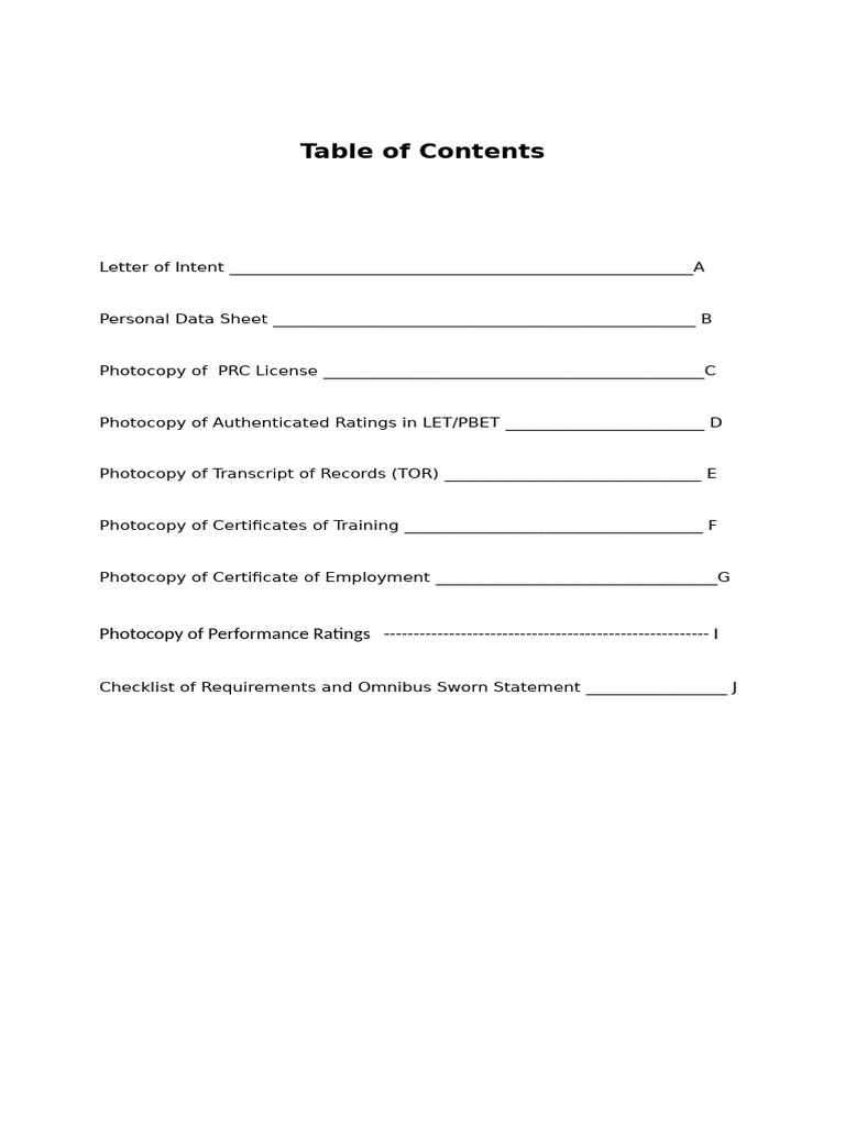 Table of Contents LUISA | PDF