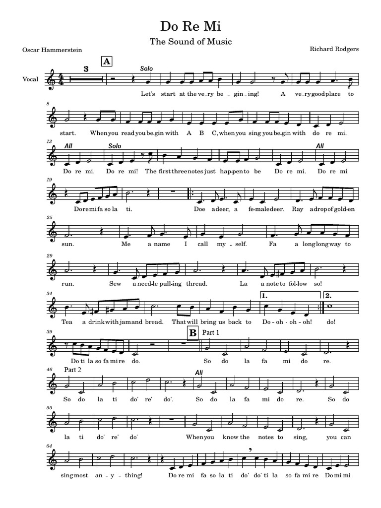 Do Re Mi - full song | PDF | Broadway Musicals | Musicals