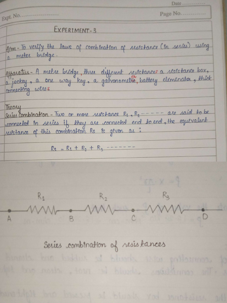 Class 12 Physics Experiment No.2 | PDF