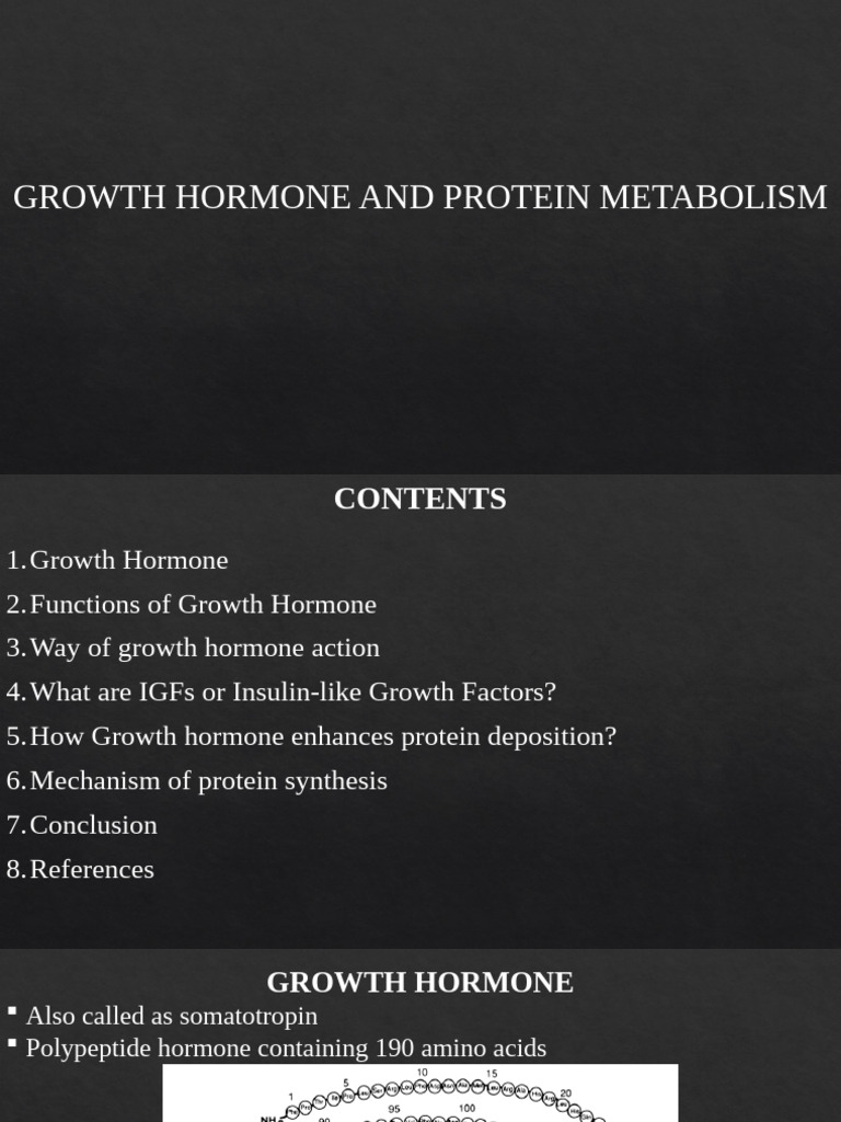 Growth Hormone | PDF | Insulin Like Growth Factor 1 | Growth Hormone
