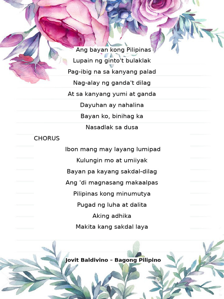 Makabayan Song | PDF
