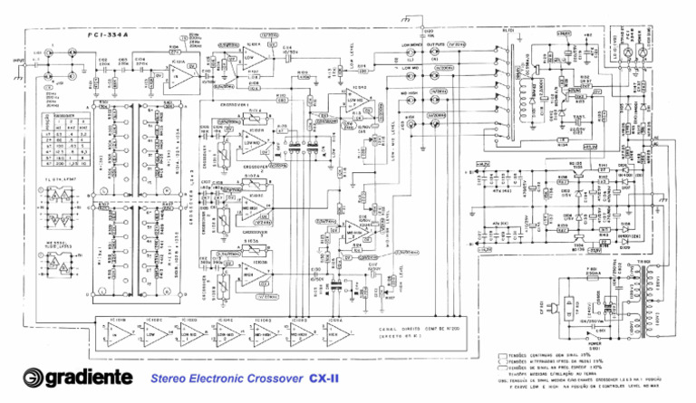 Crossover Gradiente CX-II (esquema) | PDF