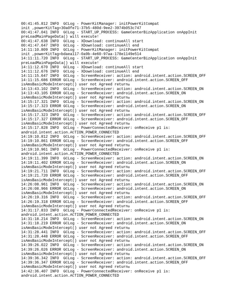 GameCenter App Initialization Logs | PDF