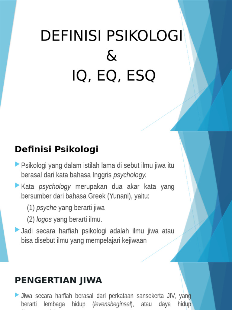 TM 6 - Dasar Psikologi Dan Esq | PDF