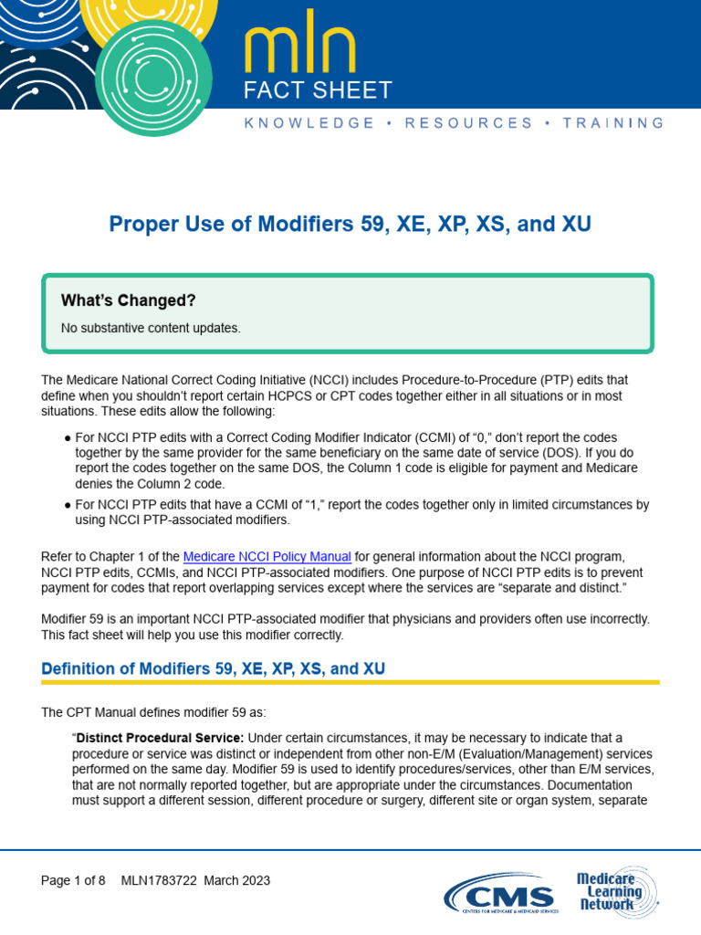 Modifier XU series | PDF | Interventional Radiology | Medical Procedures