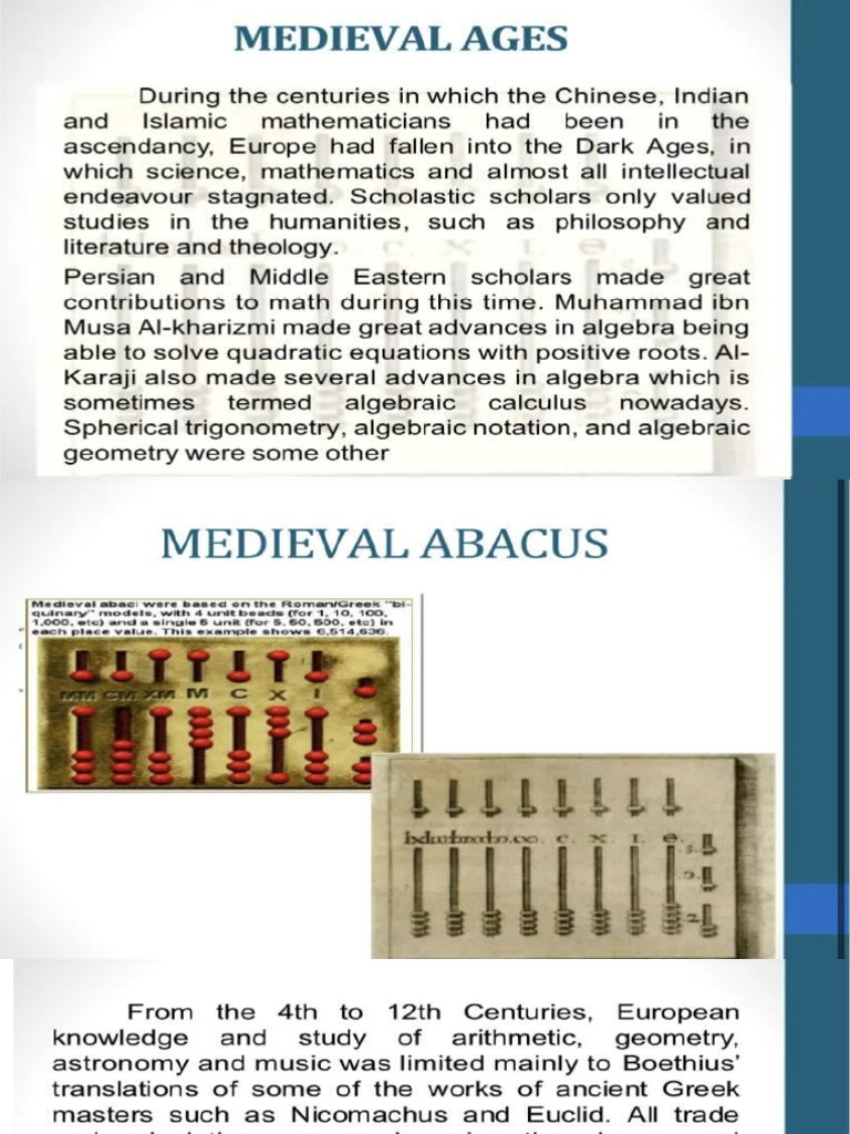 Math of Medieval Europe | PDF