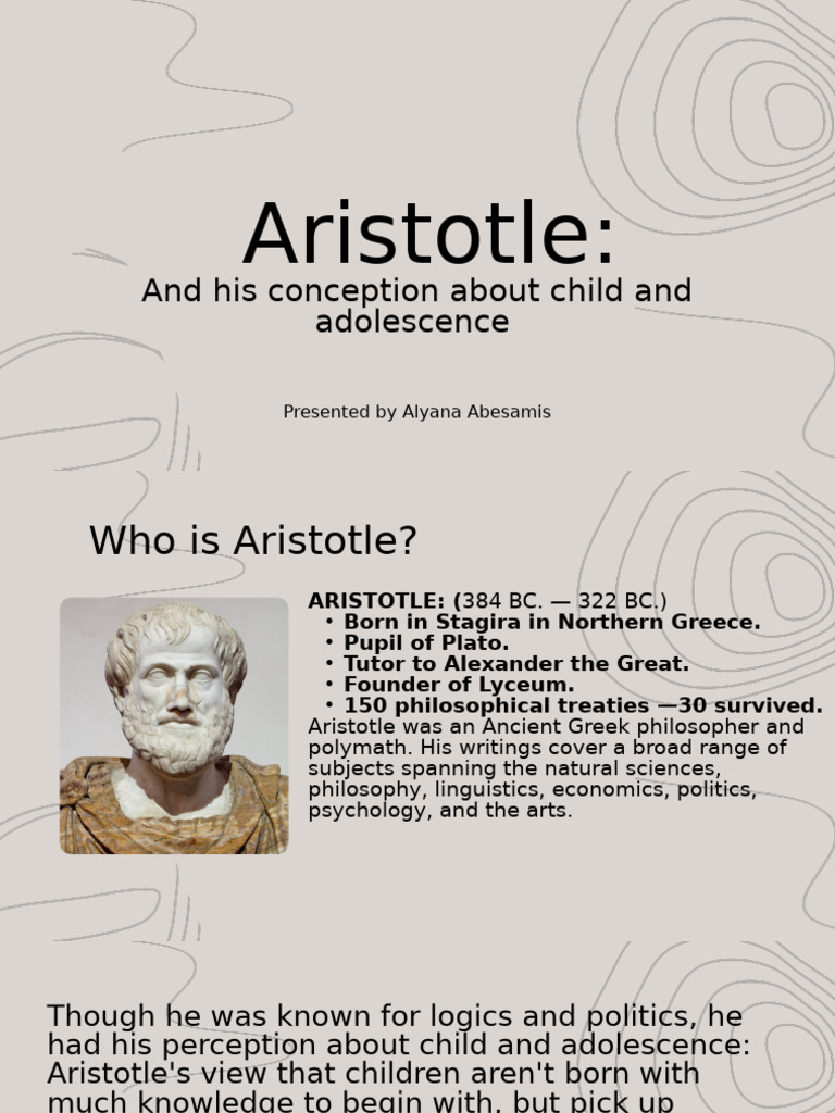 ARISTOTLE Alyana Rhenzel | PDF | Logic | Aristotle