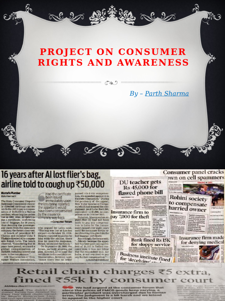 Project On Consumer Rights and Awareness | PDF | Economies