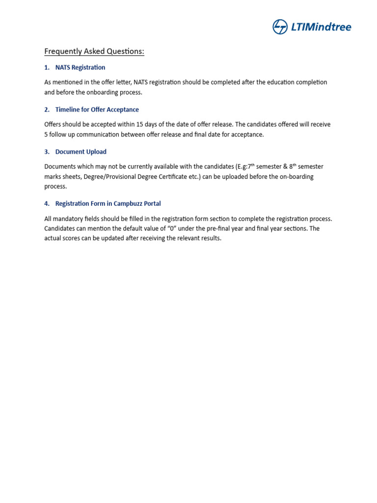 Frequently Asked Questions (FAQs) | PDF