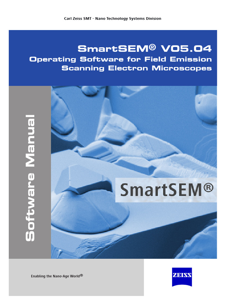 SM SmartSEM V05 04 En01 | PDF | Scanning Electron Microscope | Icon (Computing)